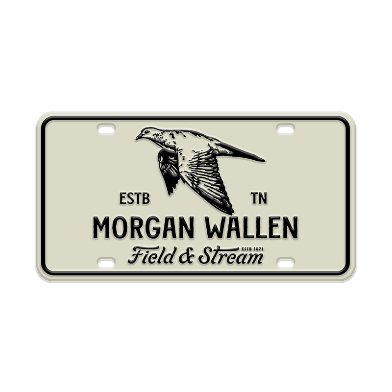 Morgan Wallen x Field & Stream License Plate - Morgan Wallen